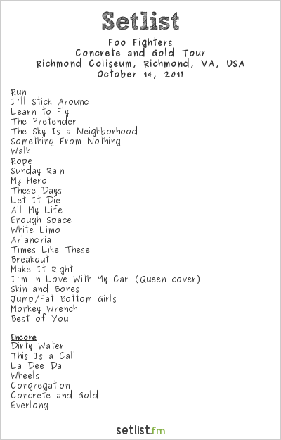 Foo Fighters Debut New Song + Dave Grohl Helps Out A Fan | setlist.fm