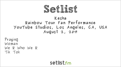 Tour Update: Kesha | setlist.fm