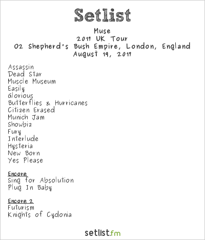 Muse Debut "Easily" Live and Play Other Rare Songs in London | setlist.fm