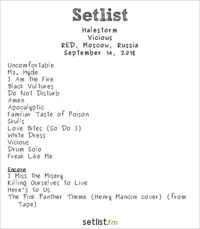 The Best of Halestorm's "Vicious" European Tour | setlist.fm