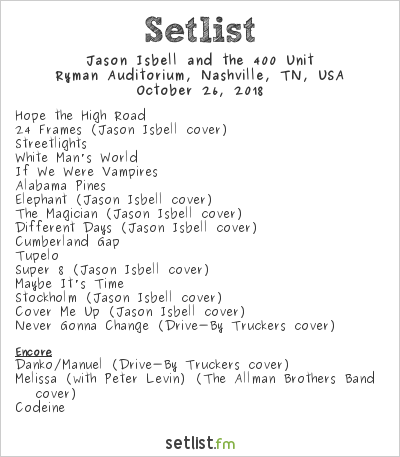 Jason Isbell Wraps Six-Night Run at Nashville's Ryman Auditorium ...