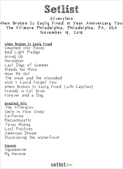 A Look Inside Silverstein's 15th Anniversary Tour | setlist.fm