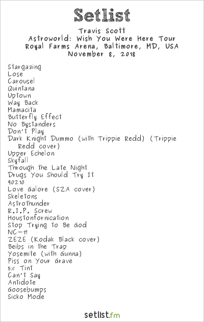 A Glimpse at Travis Scott's Soaring 2018 in Astroworld | setlist.fm