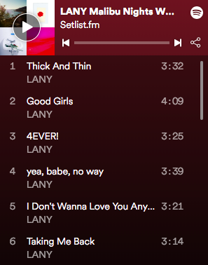 LANY Kickoff Malibu Nights World Tour + Drop New Music Video | setlist.fm