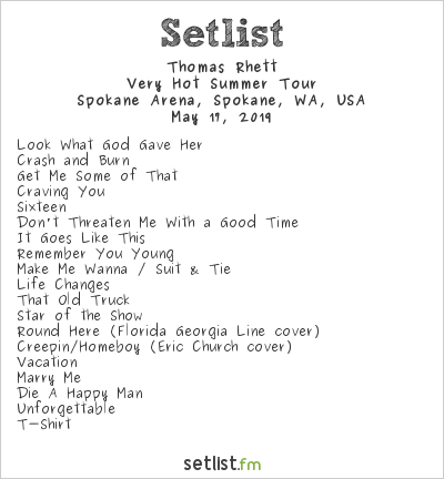 Thomas Rhett Kicks Off Very Hot Summer Tour – See the Setlist! | setlist.fm