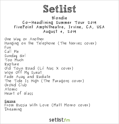 See Setlist Spoilers for Blondie's Summer 2019 Tour! | setlist.fm