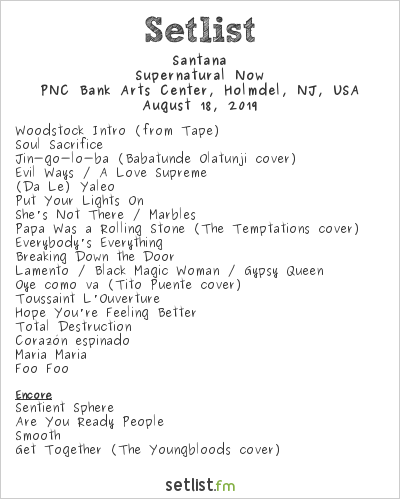 Celebrate 50 Years of Woodstock with These Santana Tour Spoilers ...