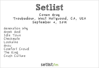 Conan Gray Live at Troubadour in LA – See Photos + Highlights! | setlist.fm