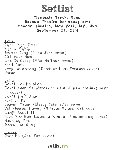 Highlights: Tedeschi Trucks Band 6-Night Beacon Theatre Residency ...