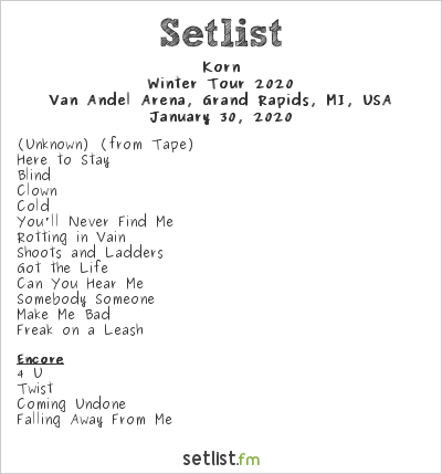 Check Out What Korn is Playing! 2020 Winter Tour Setlist Spoilers ...