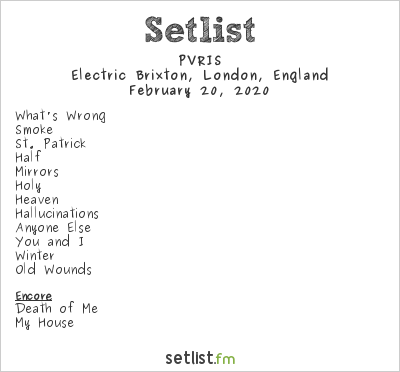 Check Out Highlights From PVRIS' February UK Tour 2020! | setlist.fm