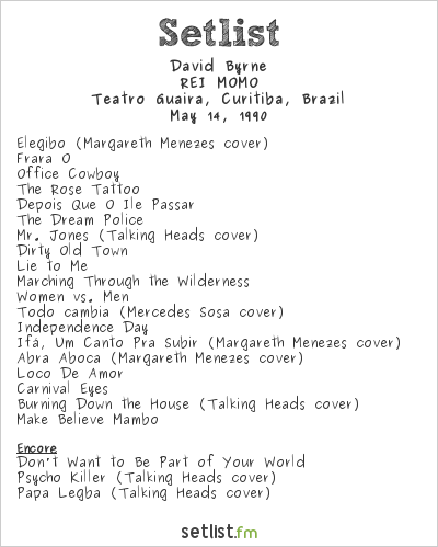 David Byrne Played 22-Song Birthday Setlist on This Day in 1990 ...