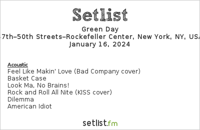 Green Day Will Play Two Hit Albums on Saviors Stadium Tour | setlist.fm
