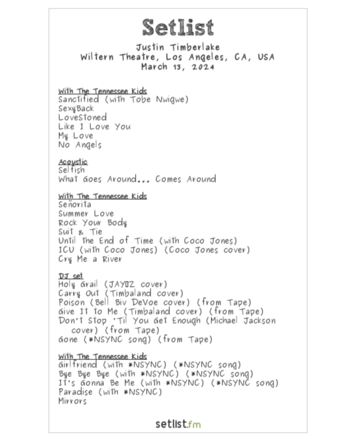 NSYNC Reunites at Justin Timberlake Gig, Performs New Song | setlist.fm