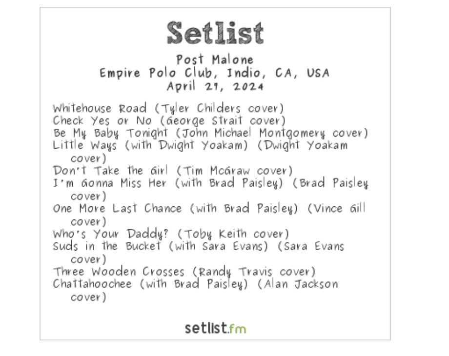 Stagecoach '24 Covers: Lana, Post Malone, Jelly Roll, Tenille T ...