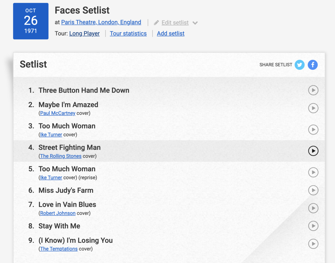 Faces Box Set Catalogues Live BBC Appearances, Completely | setlist.fm