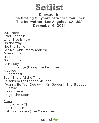 Photos + Review Dinosaur Jr. at The Bellwether in Los Angeles | setlist.fm