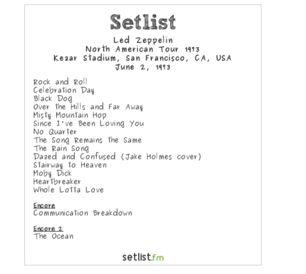 Today is Robert Plant's Birthday | setlist.fm