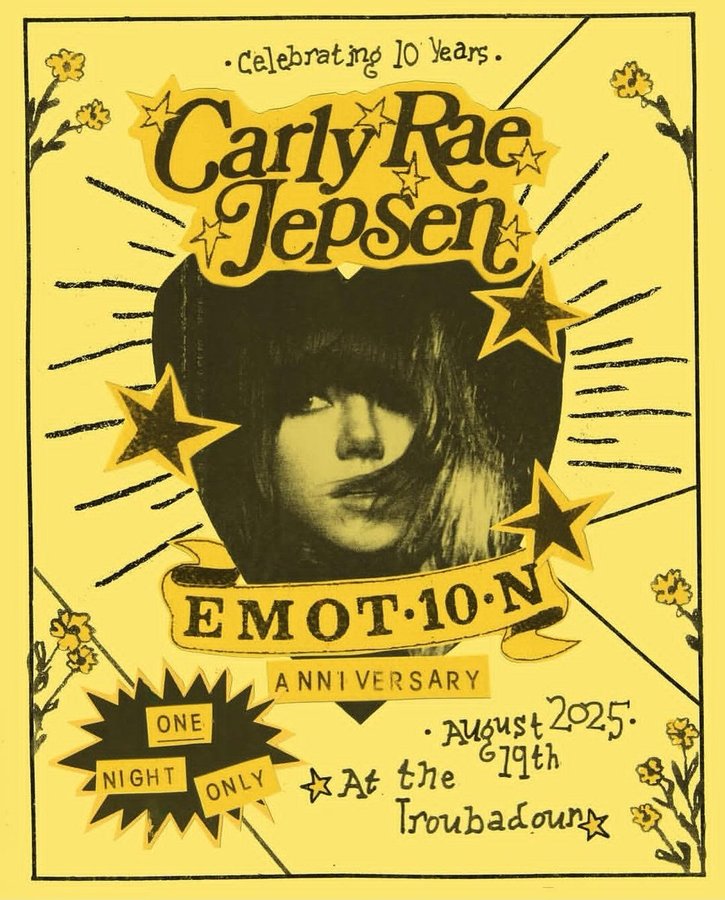 Carly Rae Jepsen's 10th Anniversary of 'Emotion' w/ Live Debuts ...