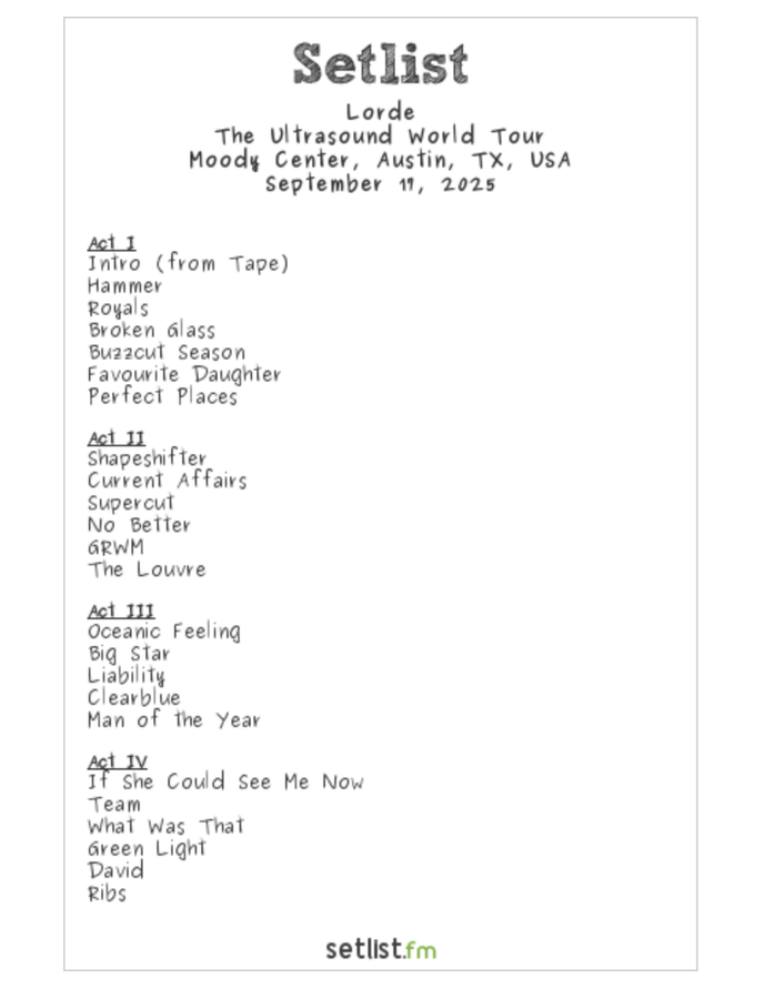 Lorde Kicked Off Ultrasound World Tour Deep in the Heart of Texas ...