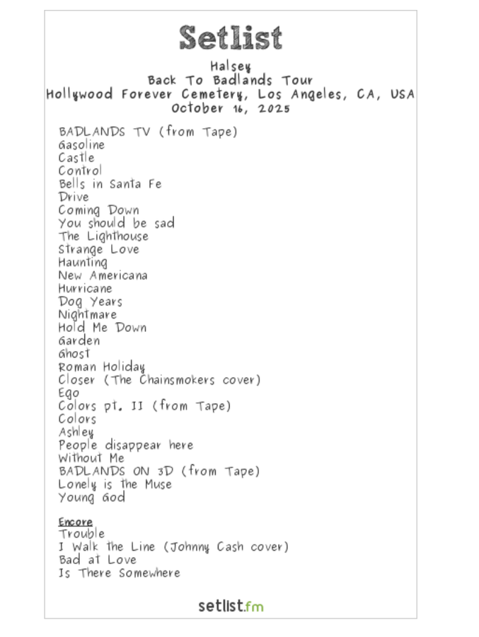 Halsey Kicks Off Back to Badlands Tour With Live Debuts | setlist.fm
