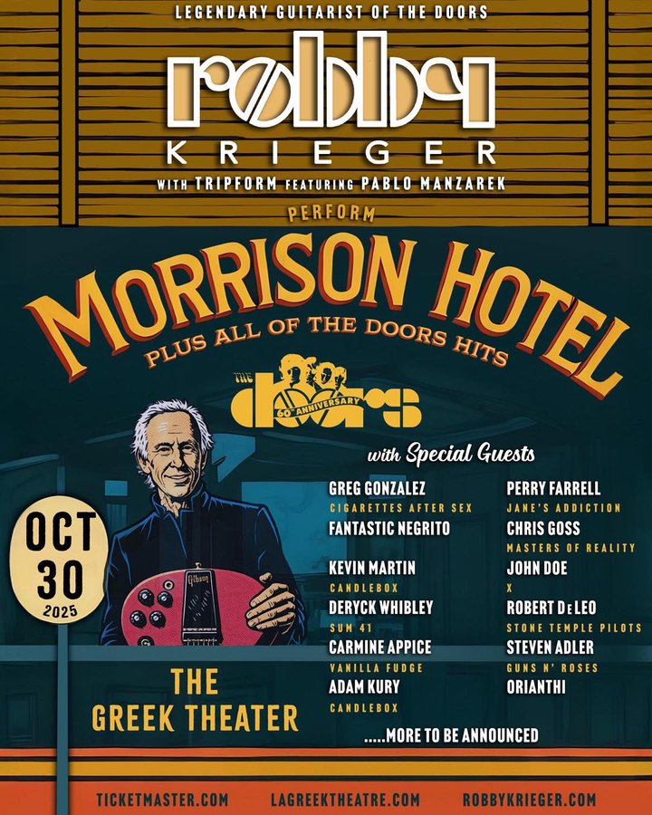 Perry Farrell, John Doe, Joined Robby Krieger In Doors Tribute | setlist.fm